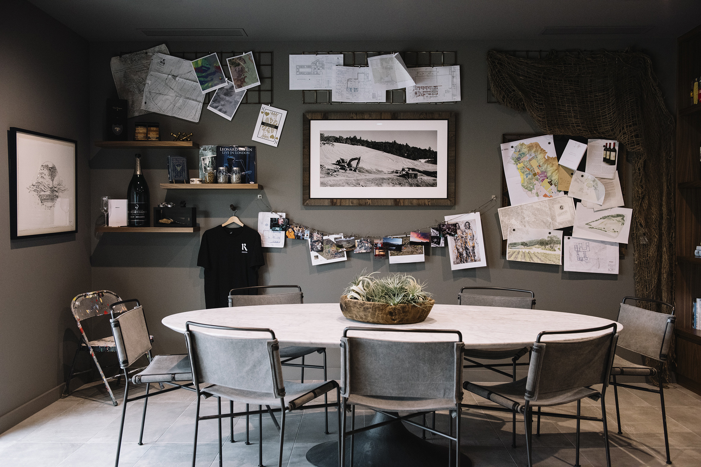 The Journey Wall | Art & Design at our Renovated Napa Winery